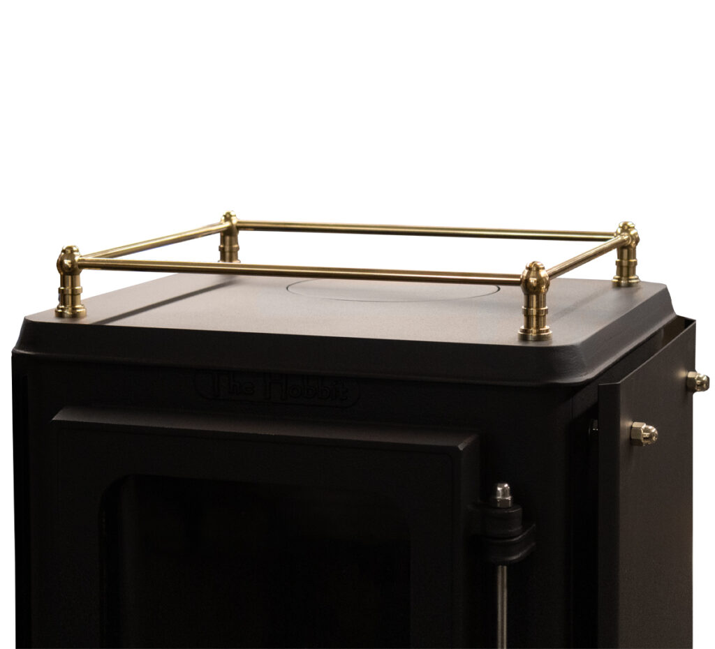 Brass Gallery Rail - Small Hobbit Stove - Salamander Stoves